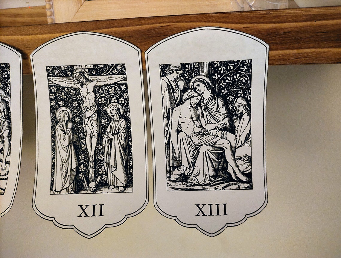 Printable Stations of the Cross Banner Catholic Lent - Etsy