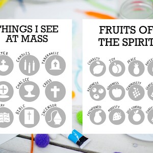 Catholic Kids Mass Quiet Book Activities for Mass Homeschool Worksheets ...