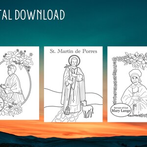 Black Catholic Saints Coloring Pages Black History Catholic Coloring ...
