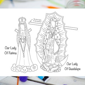 Mary Paper Doll Prinatble for Homeschool Kids Printable Marian ...