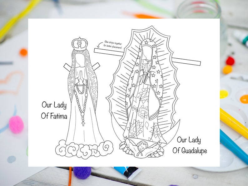 Mary Paper Doll Prinatble for Homeschool Kids Printable Marian ...