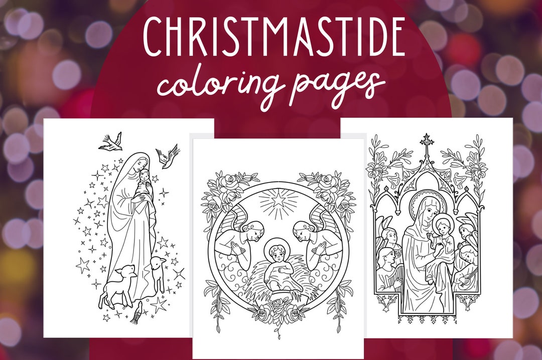 Advent Coloring Pages for Catholic Kids Projects for Homeschool ...