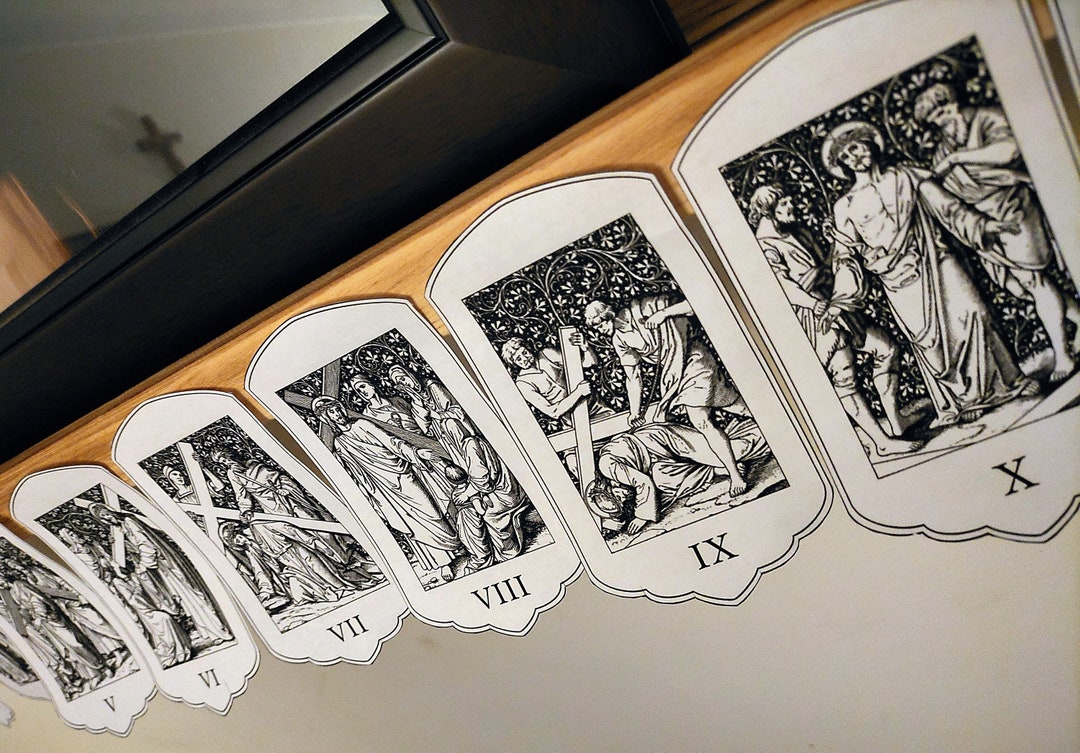 Printable Stations of the Cross Banner, Catholic Lent Devotional, Eater ...