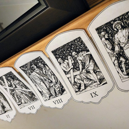 Stations of the Cross Vintage Posters Lent Banner Catholic - Etsy