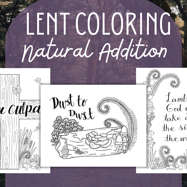 Lent Coloring Sheets - Etsy
