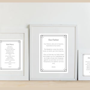 Our Father Prayer Catholic Classroom Poster for Catholic Homeschool ...