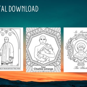 Black Catholic Saints Coloring Pages Black History Catholic Coloring ...