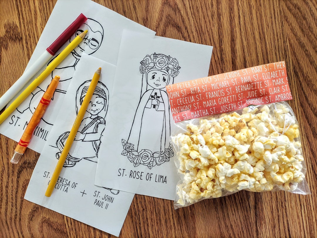 All Saints Day Coloring Pages Catholic All Souls Day Decor Halloween ...