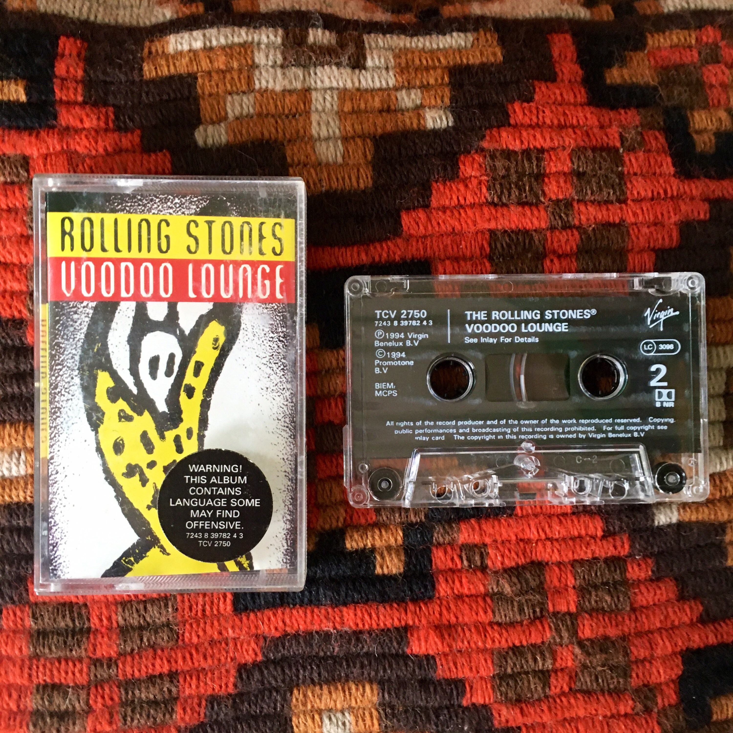 Rolling Stones Voodoo Lounge virgin 1994 Cassette Tape - Etsy