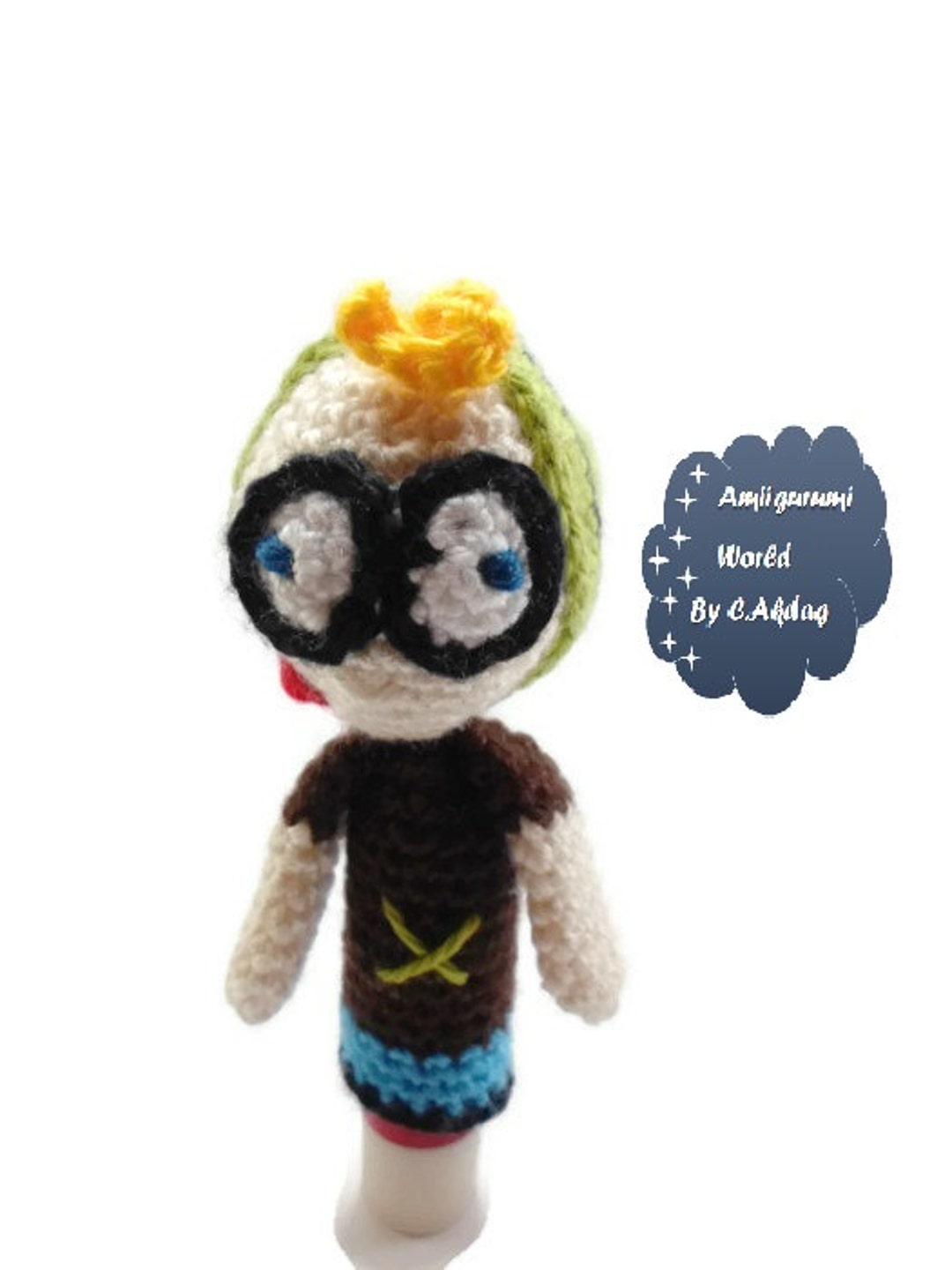 Amigurumi Pattern Crochet PDF - Finger Puppet , Marcus - Etsy