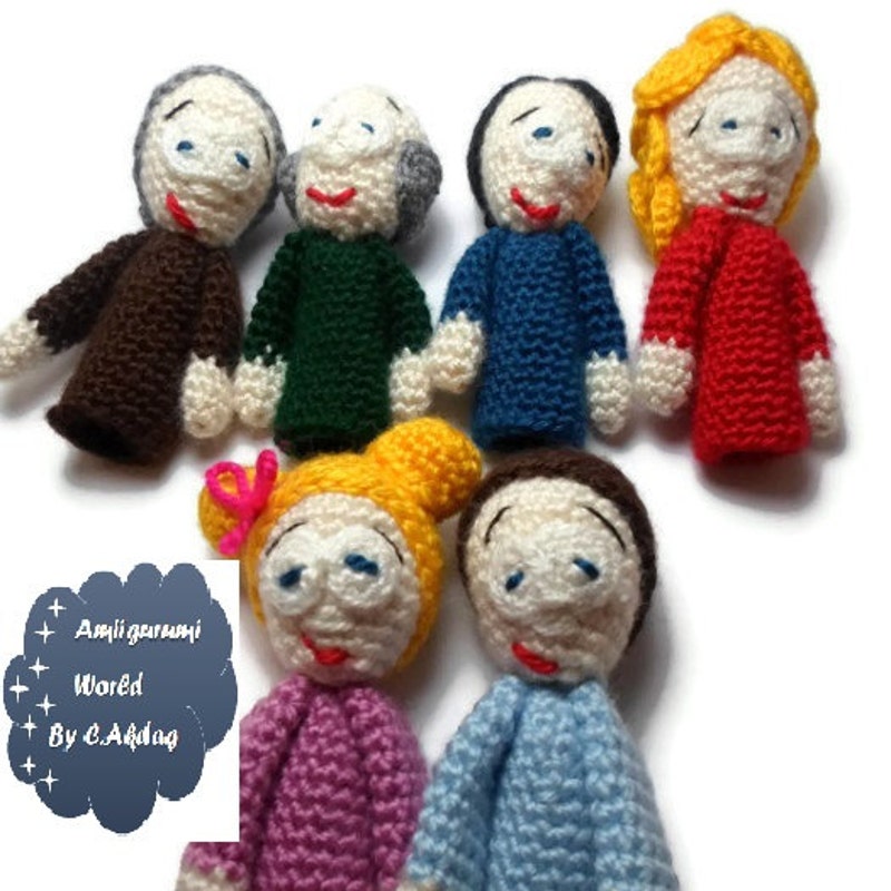Family Finger People Puppets - Etsy