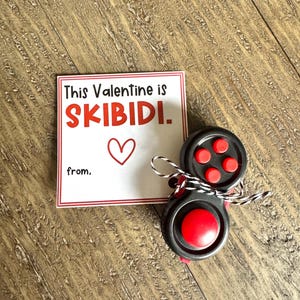 Skibidi Rizz Sigma Fire Printable Valentines: Valentines Day School ...