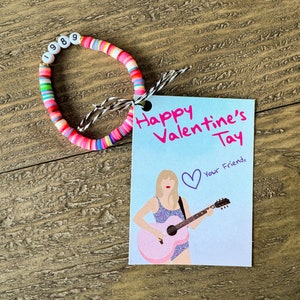 Taylor Swift Eras Tour Inspired Valentine's Day Printable Valentine ...