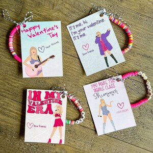 Taylor Swift Eras Tour Inspired Valentine's Day Printable Valentine ...