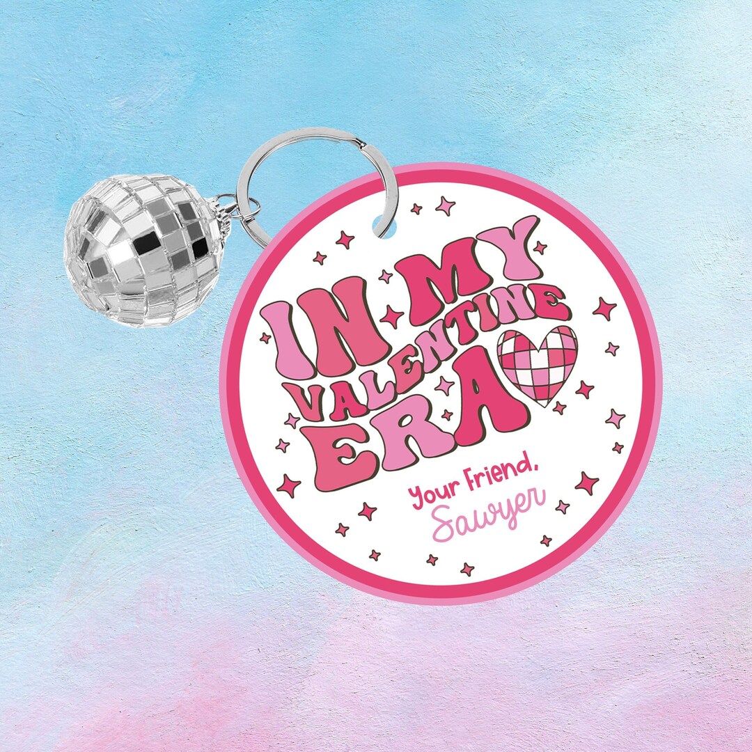 CUSTOM- in My Valentine Era Valentine's Day Printable Valentine ...