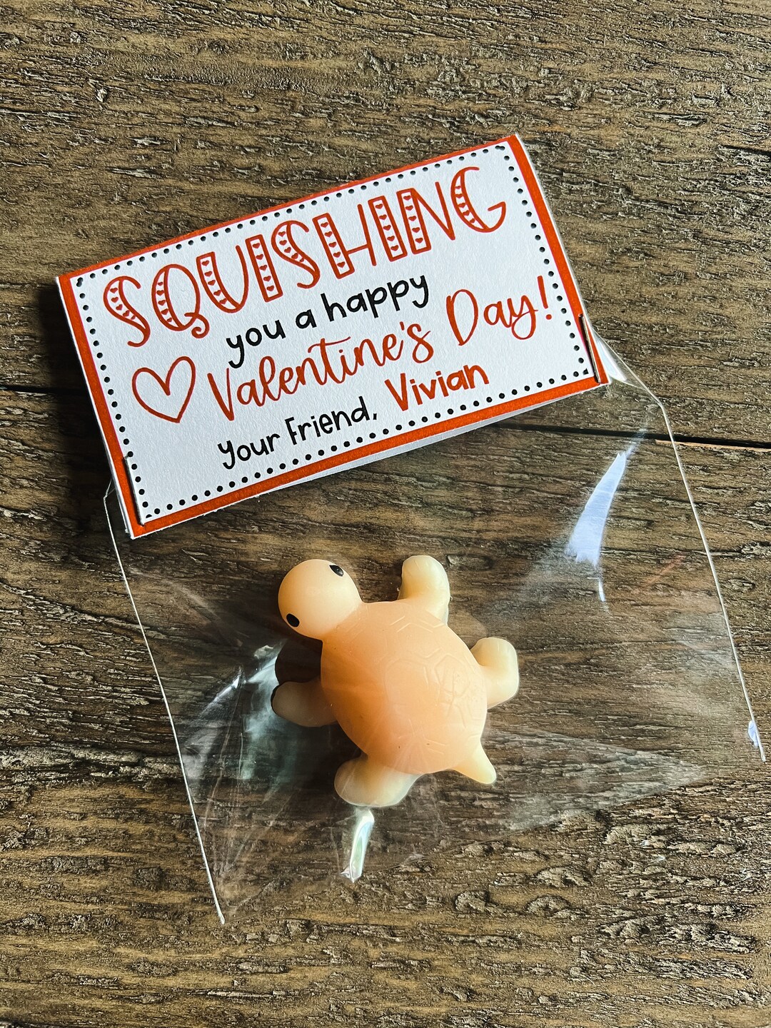 CUSTOM Squishing You a Happy Valentine’s Day Squishie Bag Topper Kid’s ...
