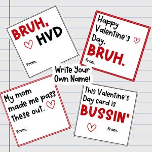 8 DESIGNS BRUH These Skibidi Printable Valentine Cards Are Bussin ...