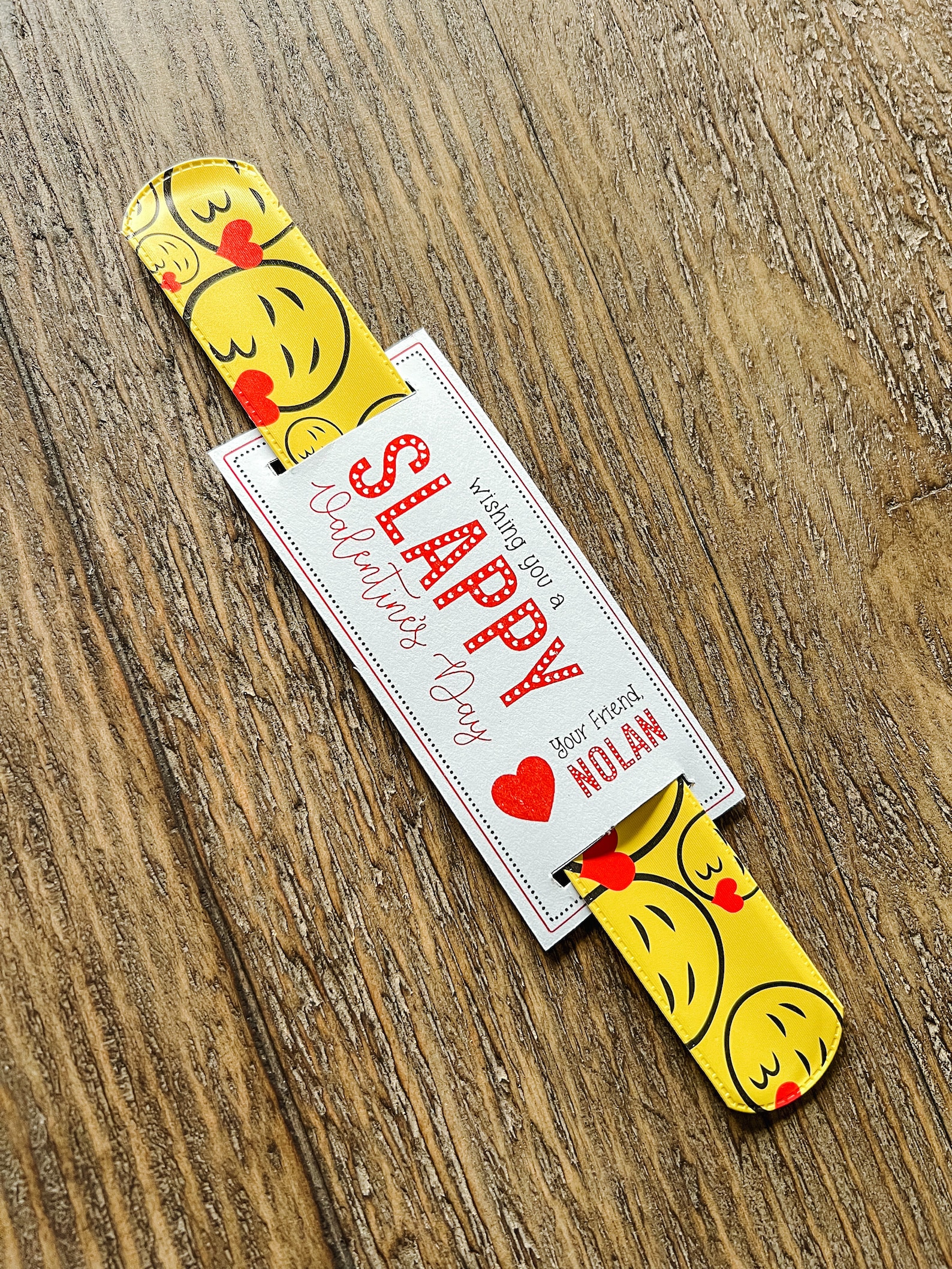 CUSTOM Slappy Valentine’s Day Slap Bracelet Printable Kid’s Exchange ...