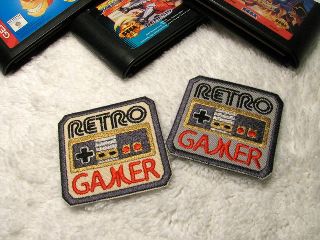 Retro Gamer Iron on Patch Embroidered Old School Gamer Patch - Etsy