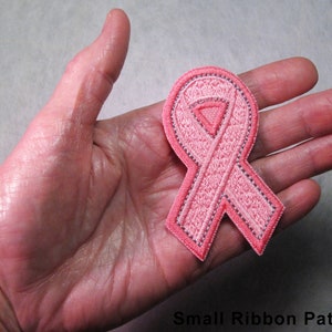 Pink Ribbon Patch - Breast Cancer Awareness Embroidered Iron-on, Sew-on ...