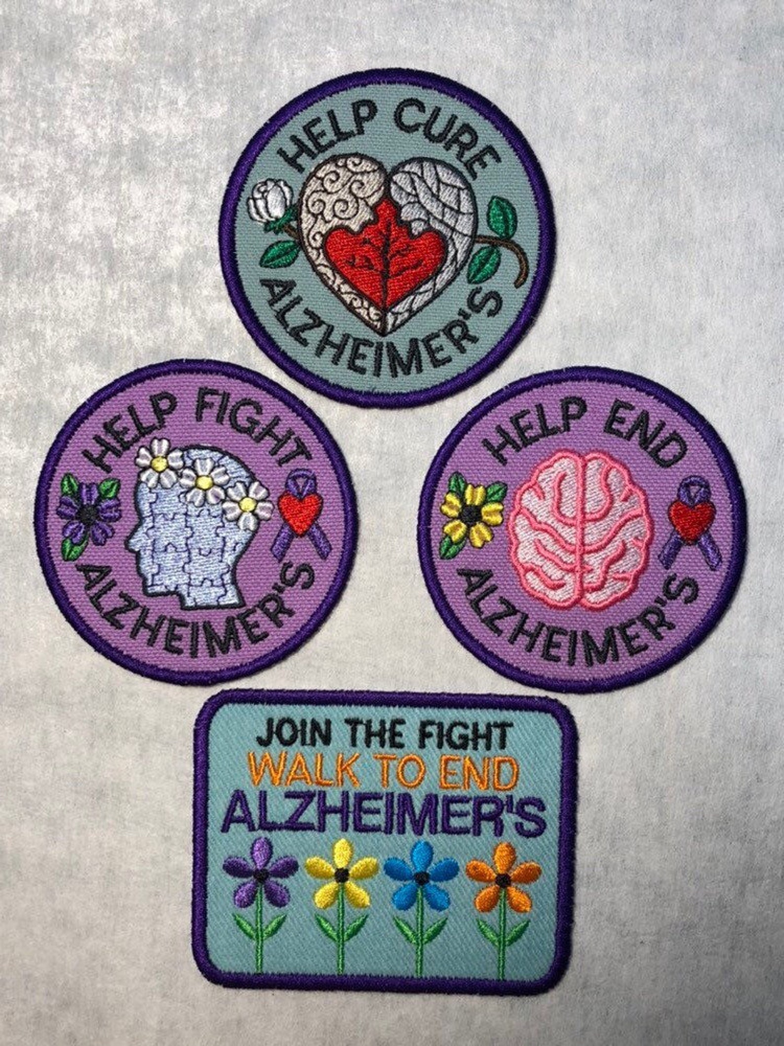 Help Cure Alzheimer's Alzheimer's Disease Patch | Etsy
