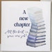 New Job Card, a New Chapter, Book Lover Card for Promotion ...