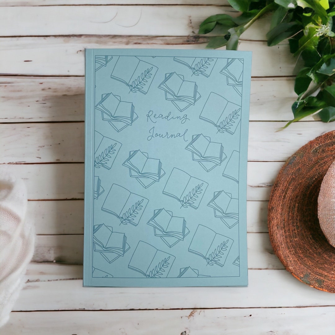 Reading Journal, Sky Blue Book Bullet Journal, Book Planner, Reading ...