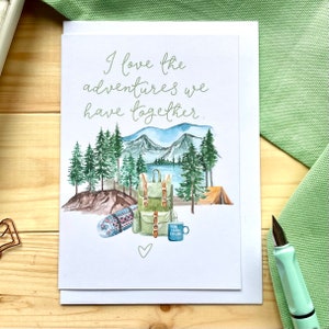 I Love the Adventures We Have Together Greeting Card - Etsy
