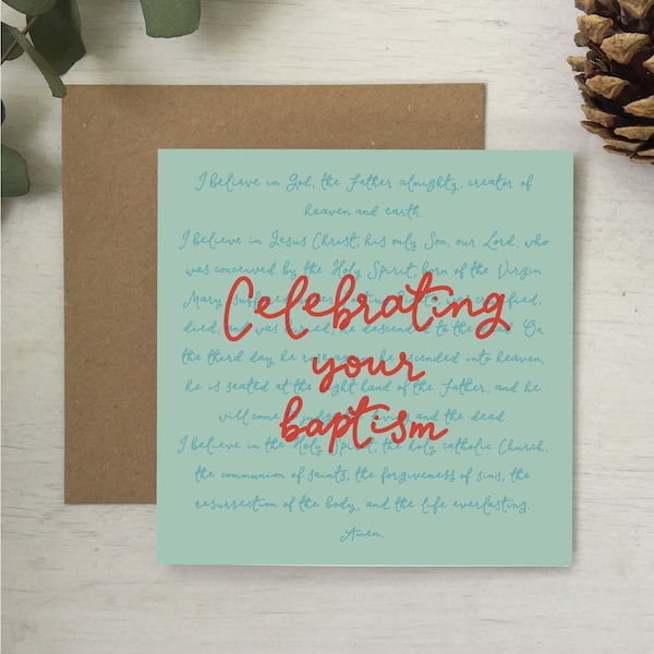 Adult Baptism Card - Etsy