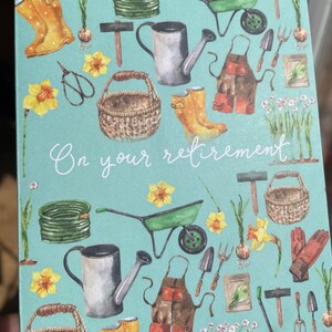 On Your Retirement Card, Garden Allotment Theme - Etsy