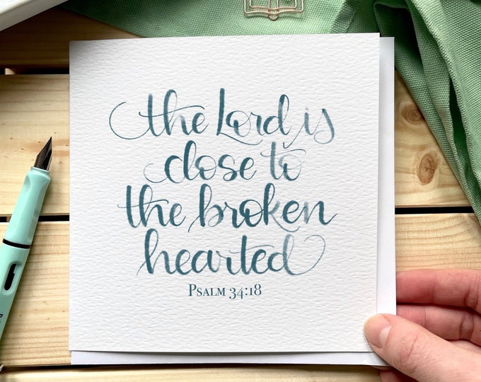 Christian Sympathy Card, Sympathy Card, With Sympathy, Scripture Card ...