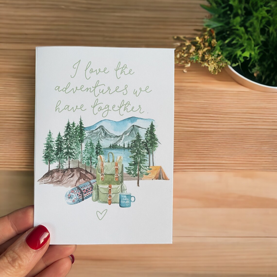 I Love the Adventures We Have Together Card - Etsy