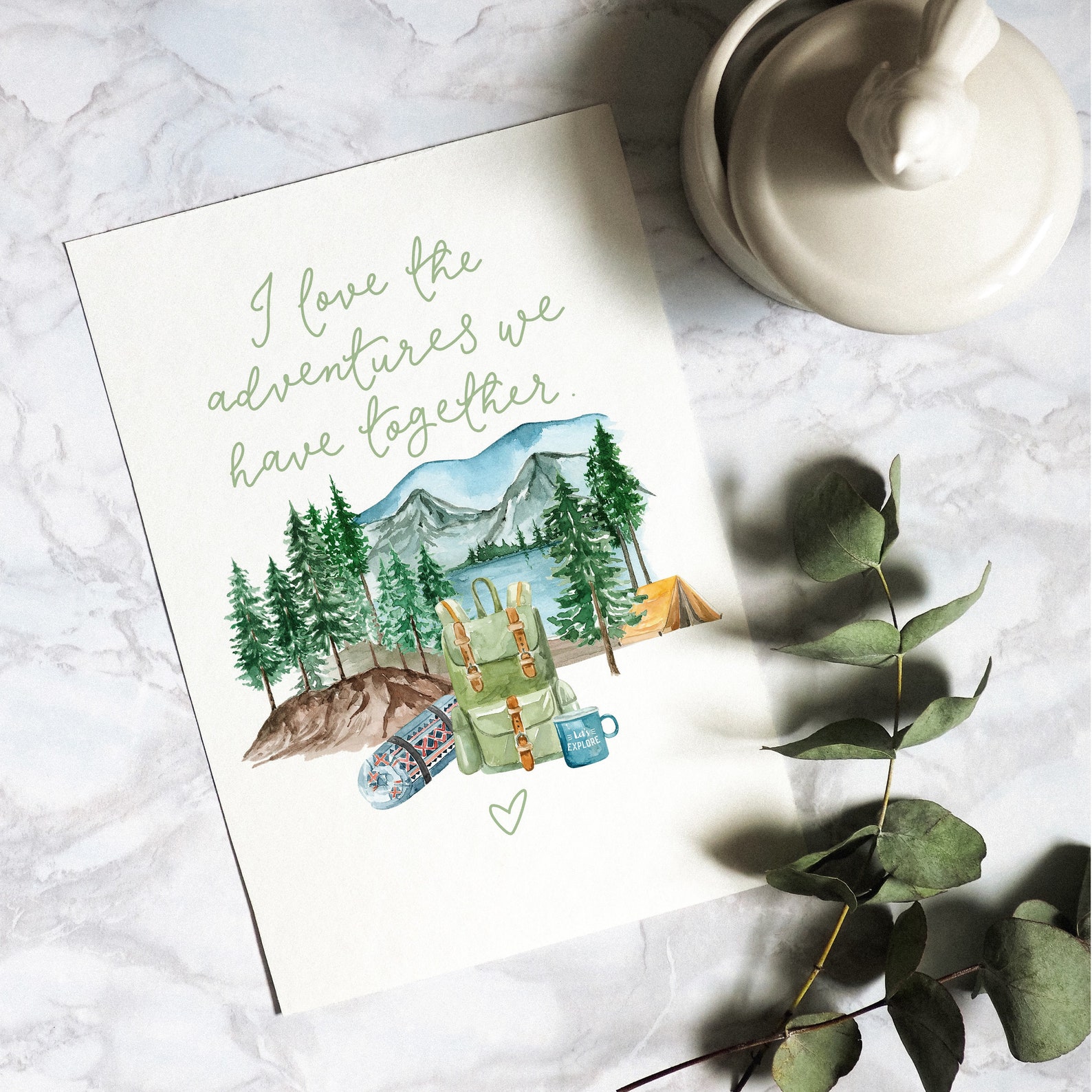 I Love the Adventures We Have Together Card - Etsy