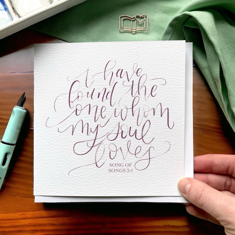 Bible Verse Blank Card - Etsy UK