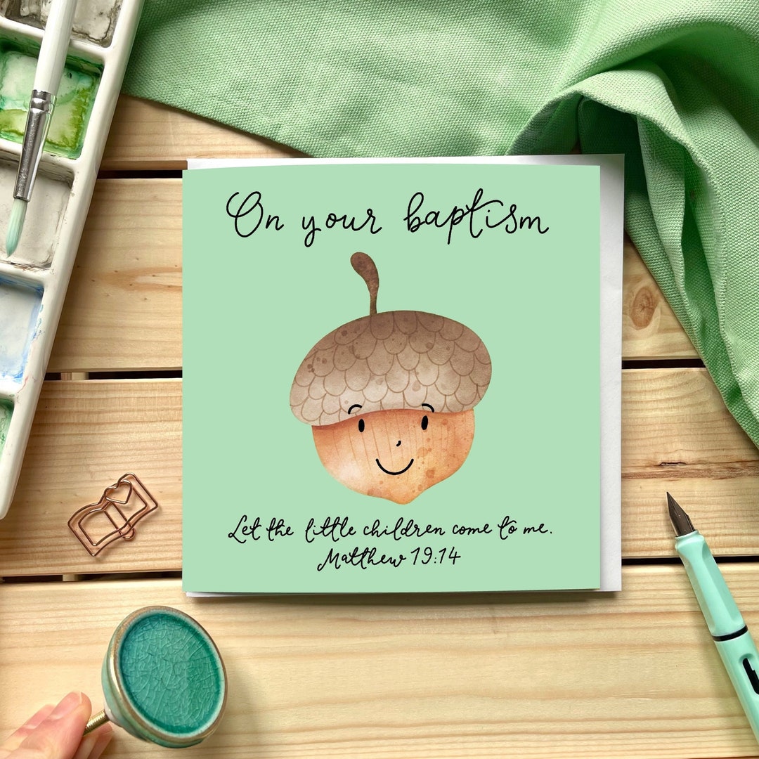 Infant Baptism Card - on Your Baptism Christian Baby Baptism Card ...