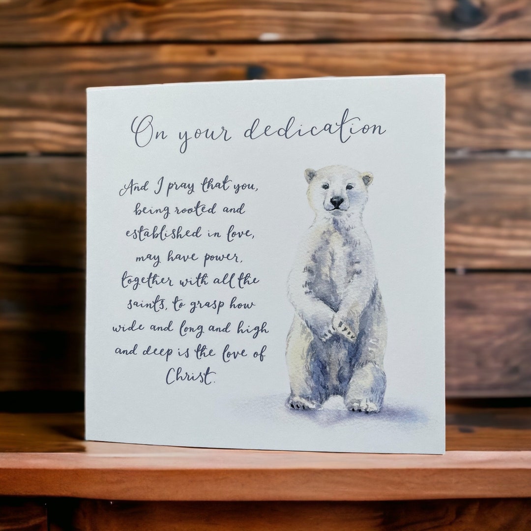 Baby Dedication Card on Your Dedication Hand Lettered - Etsy