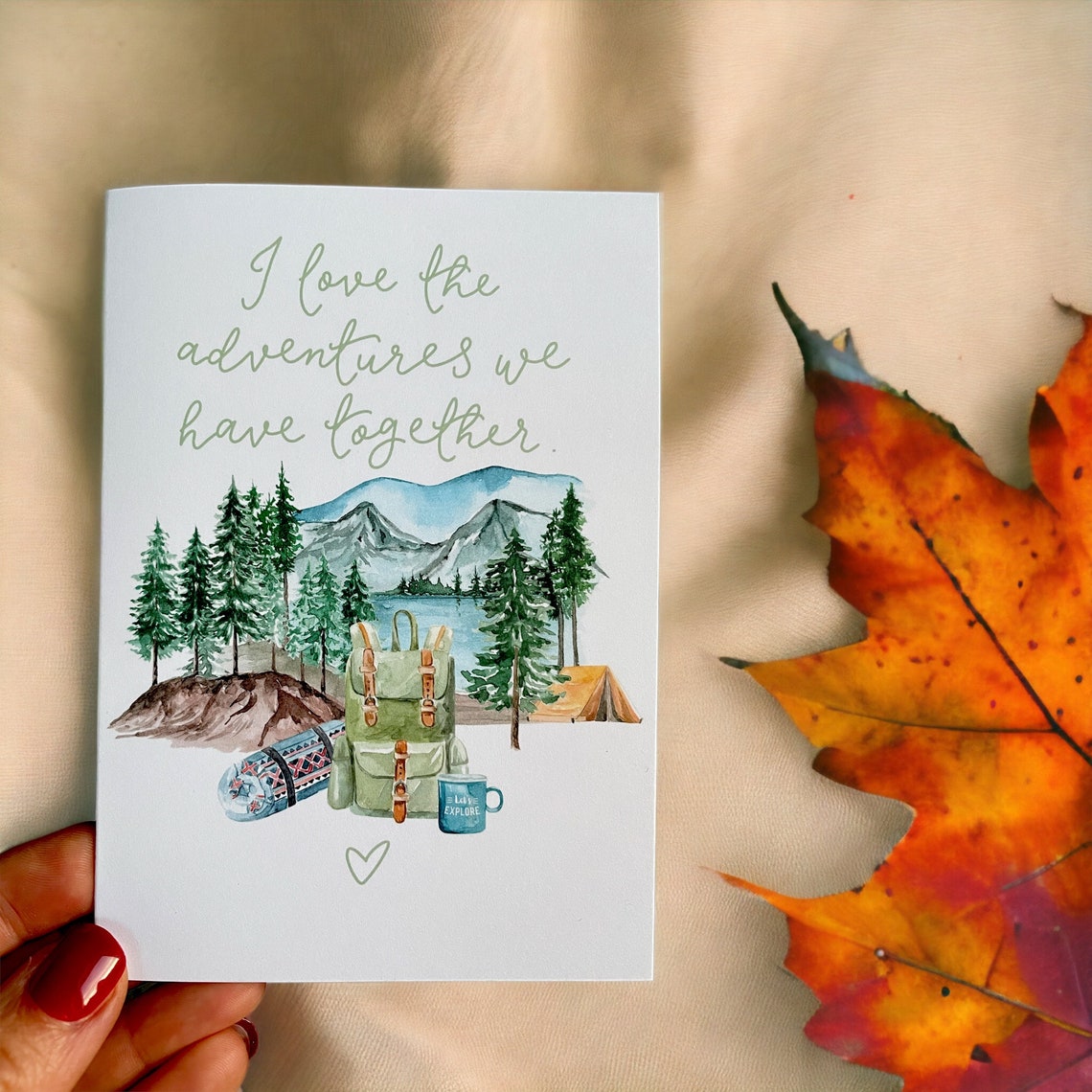 I Love the Adventures We Have Together Card - Etsy