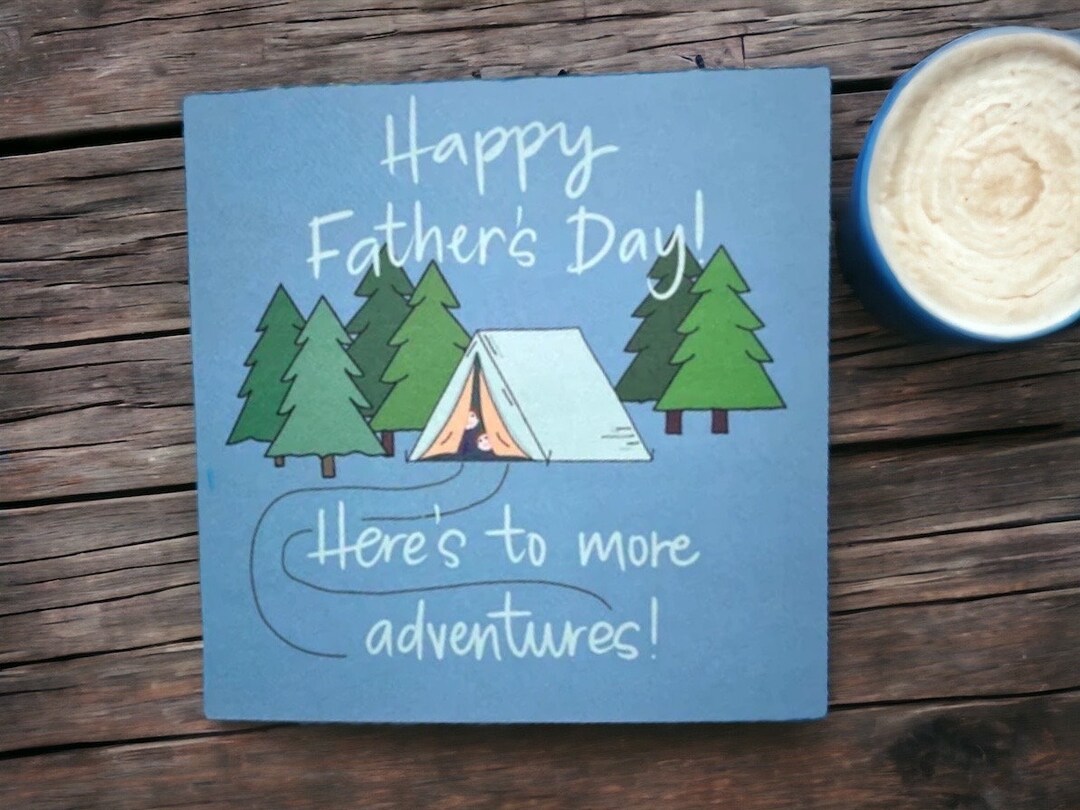 Father’s Day Card “here’s to More Adventures” Card for Daddy From Sons ...