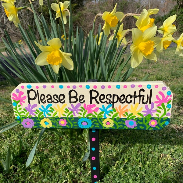 Respectful Sign - Etsy