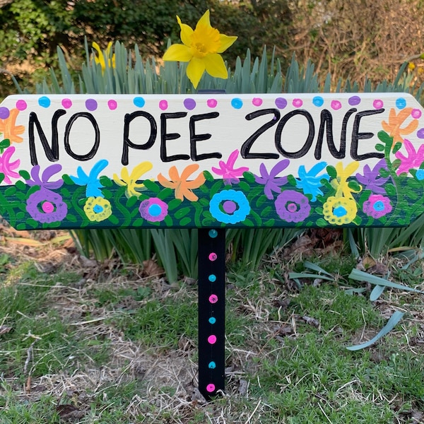 No Pee Dog Sign - Etsy