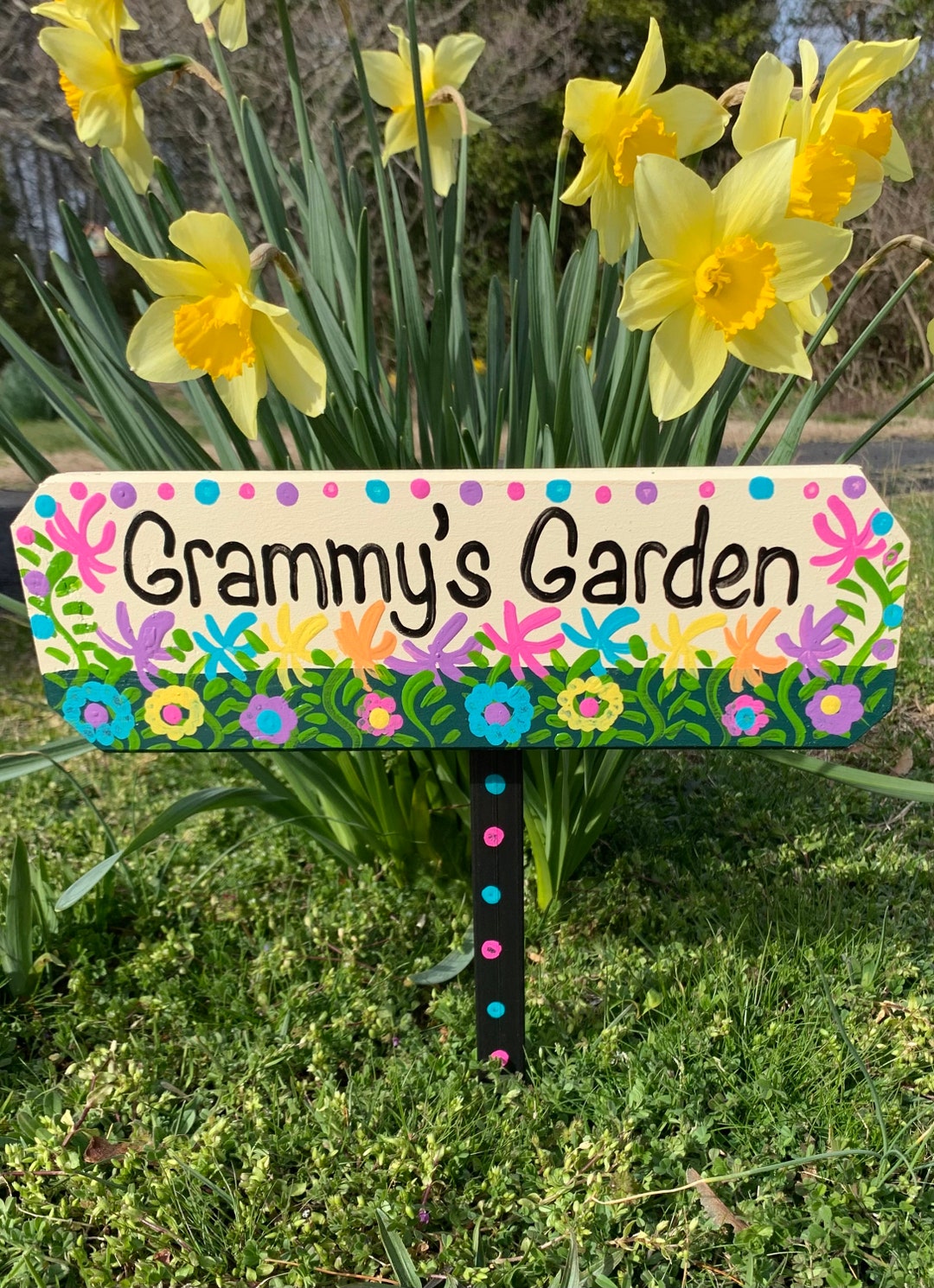 Grammy's Garden Wood Weather Protected Sign, Garden Decor, Grammy's ...