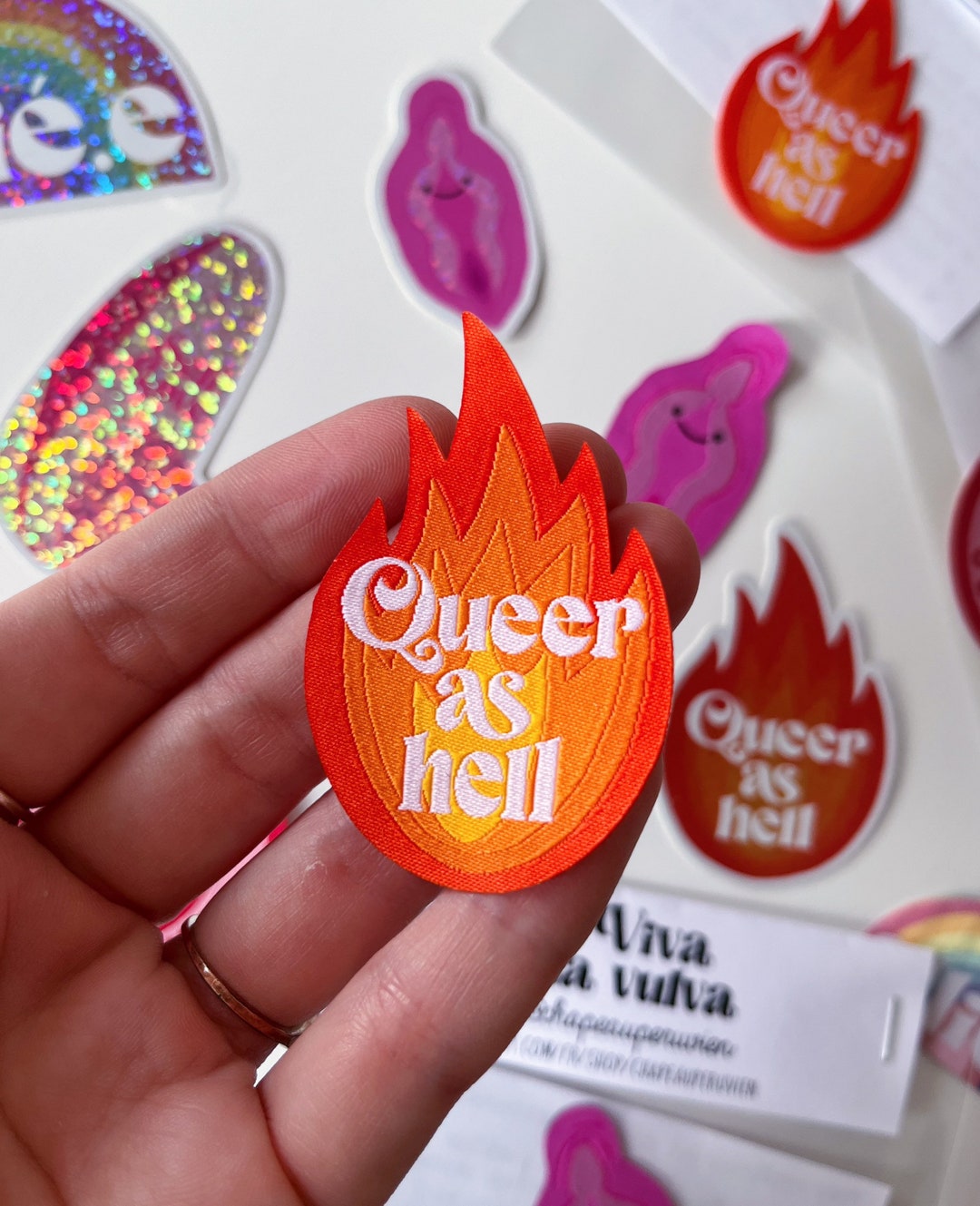 Queer as Hell Iron-on Patch - Etsy