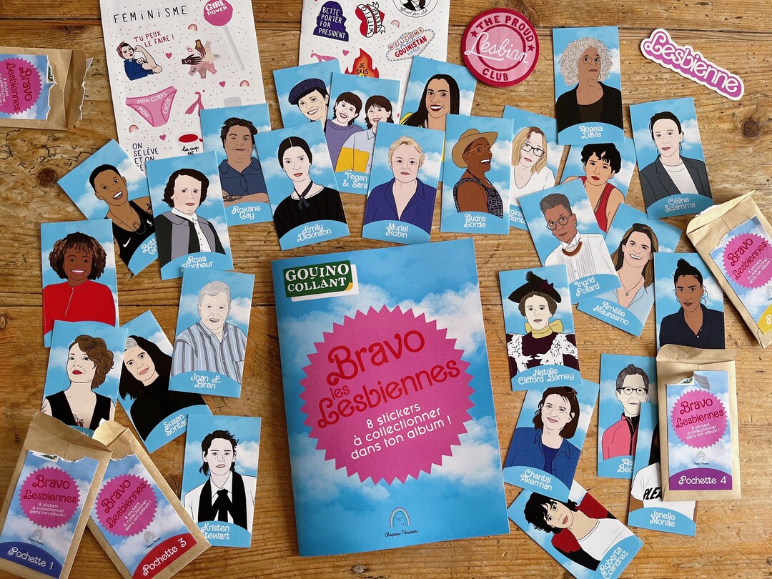 Album de stickers à collectionner Gouinocollant Bravo les lesbiennes ...