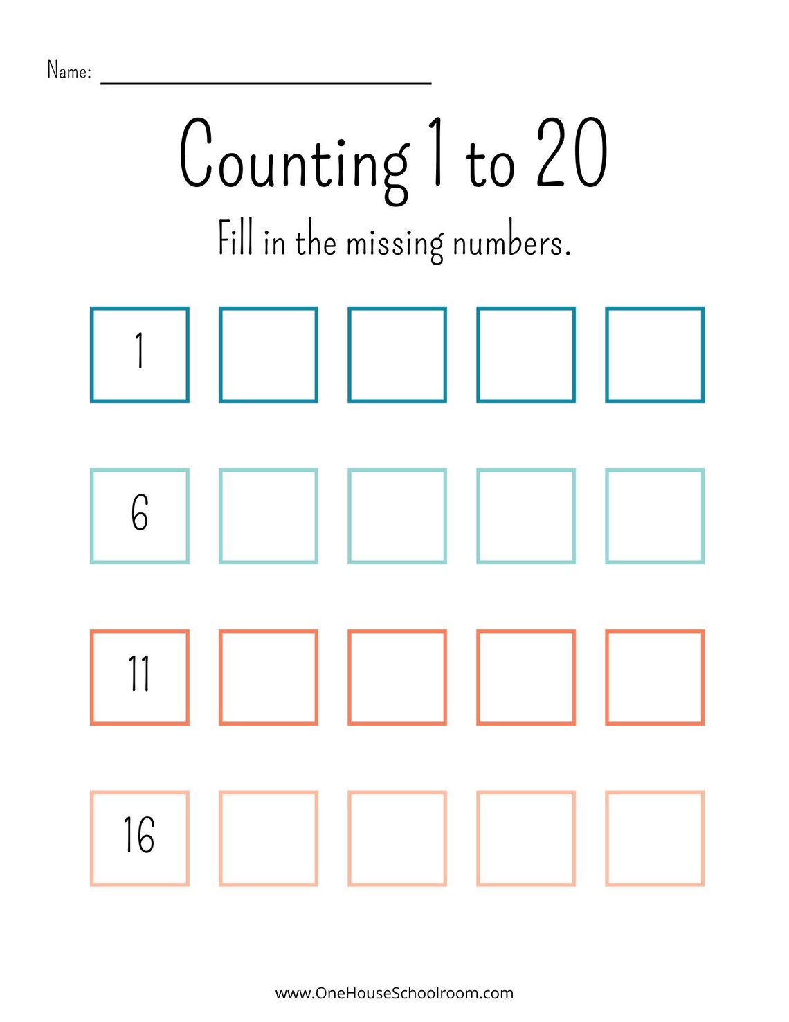 20 Charts- Fill in the Blank Worksheet Set - Etsy