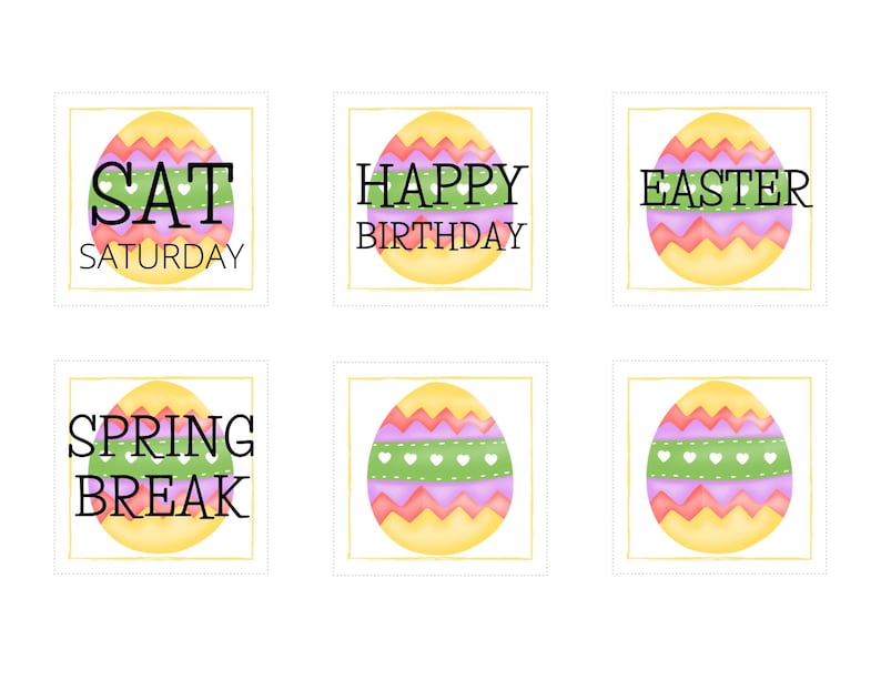 April Calendar Cards for Classroom Calendar - Etsy