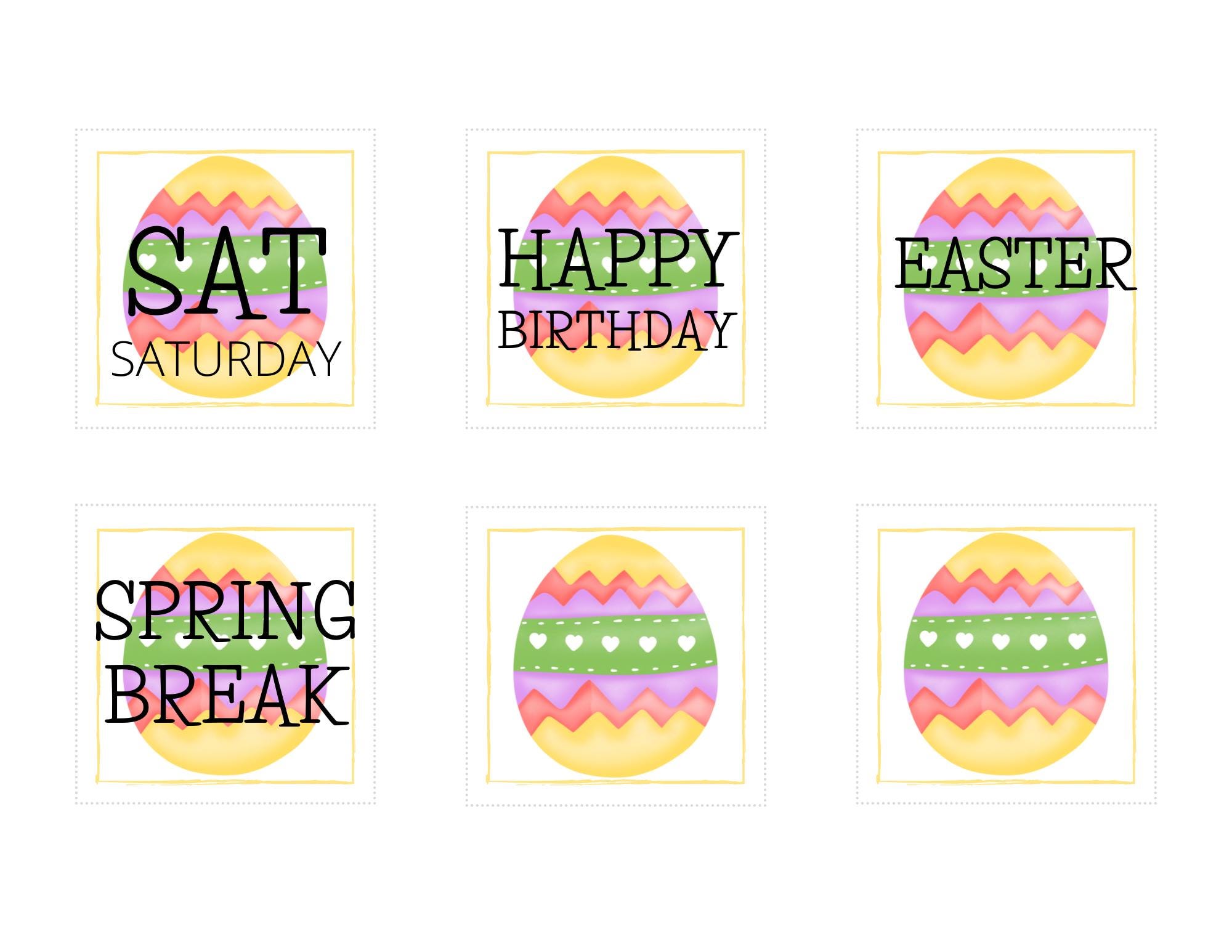 April Calendar Cards for Classroom Calendar - Etsy