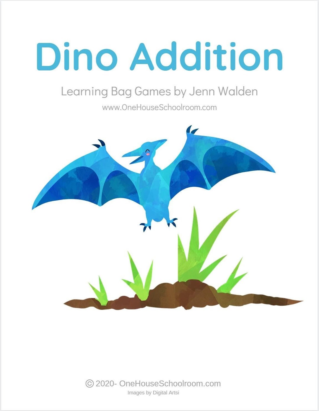 Dino Addition Learning Game, Printable Math Activity, Preschool ...
