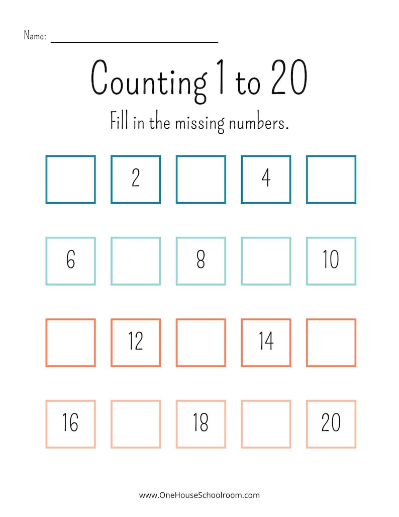 20 Charts- Fill in the Blank Worksheet Set - Etsy