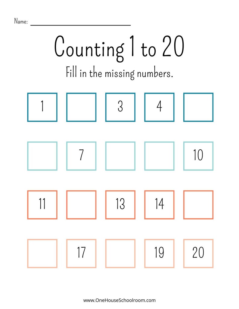 20 Charts- Fill in the Blank Worksheet Set - Etsy