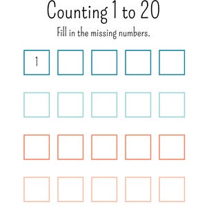 20 Charts- Fill in the Blank Worksheet Set - Etsy